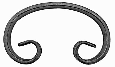 12 x 6 mm C Scrolls Grooved